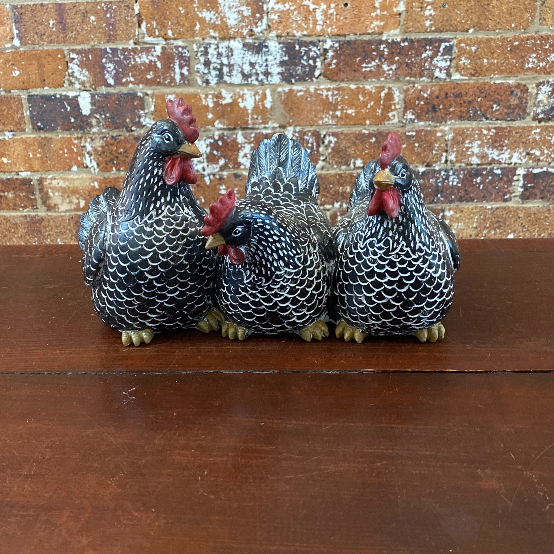 LV Black or white Chicken Friends 3 hen chook | High Country Collective